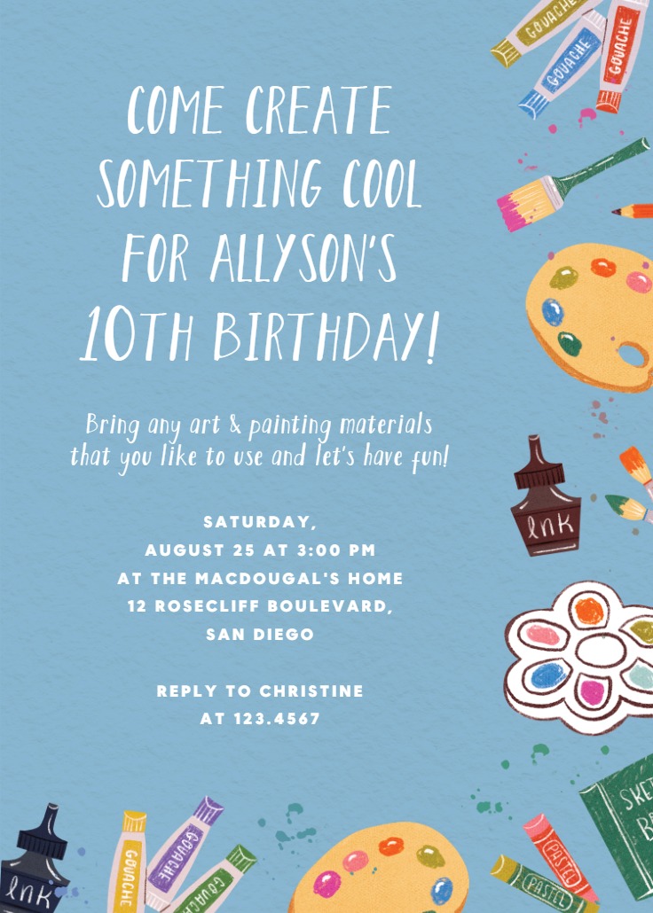 Cool & Crafty - Birthday Invitation Template | Greetings Island