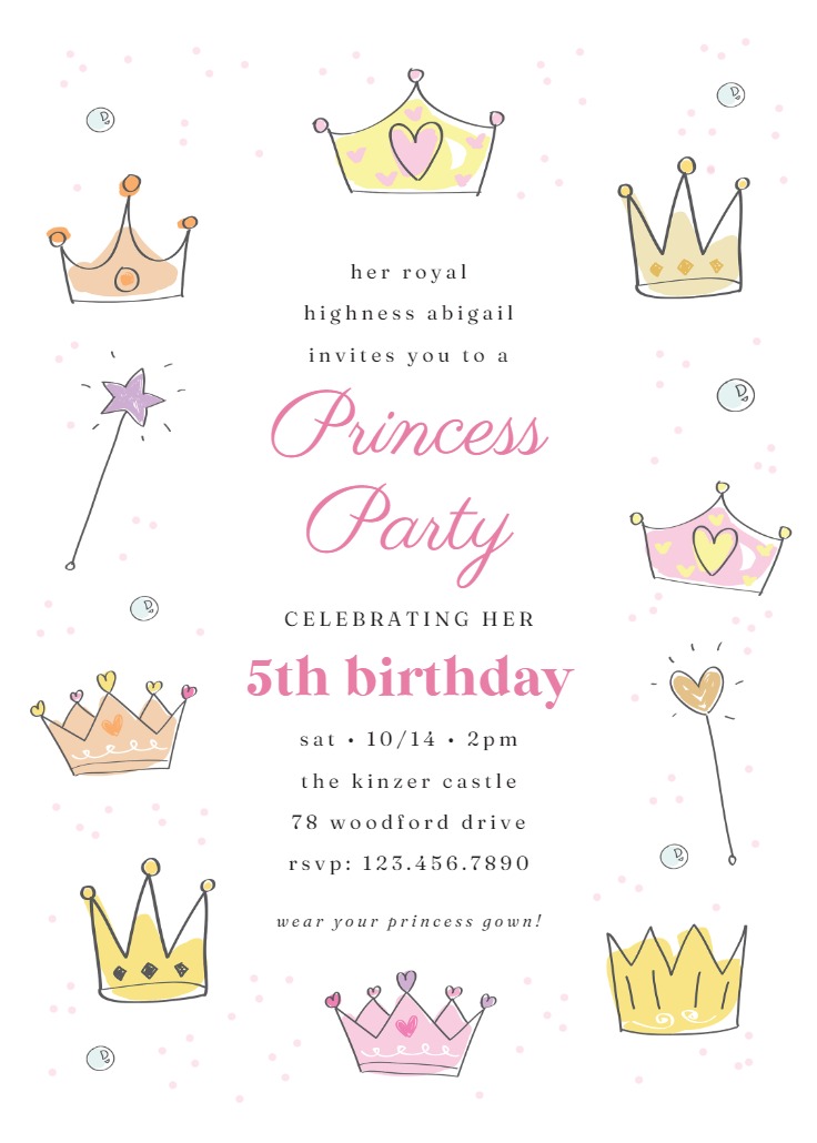 Court Celebration - Birthday Invitation Template (Free) | Greetings Island