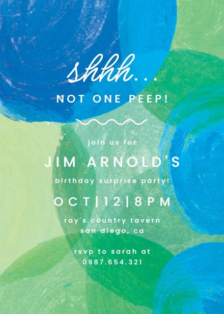 Crazy Surprise - Birthday Invitation Template (Free) | Greetings Island