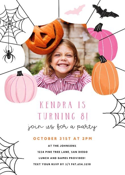 Cute Halloween - Birthday Invitation Template | Greetings Island