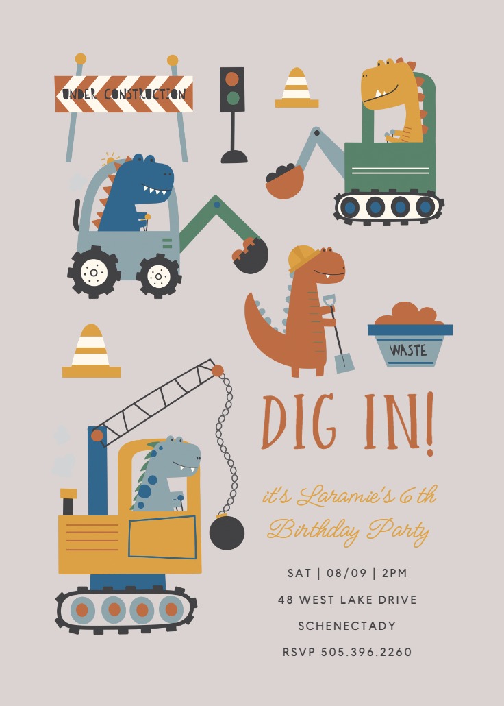 Digging In - Birthday Invitation Template (Free) | Greetings Island