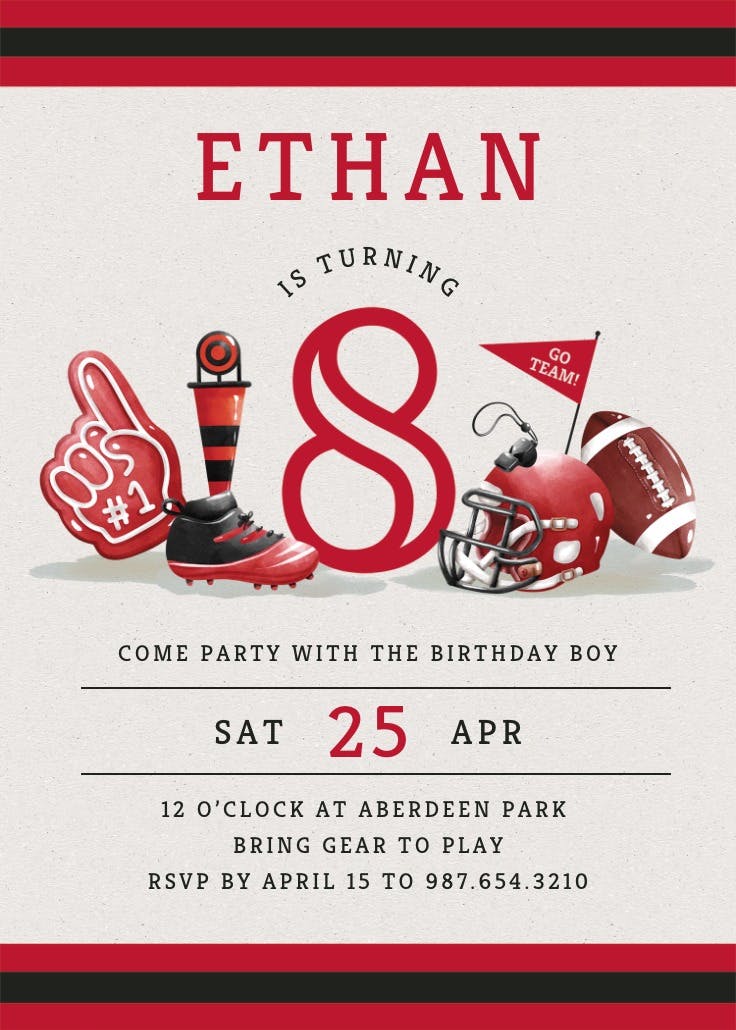 Gear Up - Party Invitation Template (Free) | Greetings Island