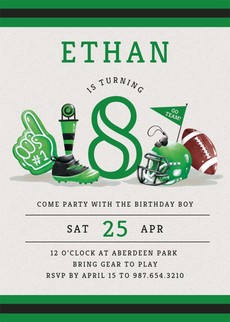 Gear Up - Party Invitation Template (Free) | Greetings Island