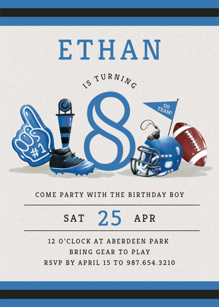 Gear Up - Party Invitation Template (Free) | Greetings Island