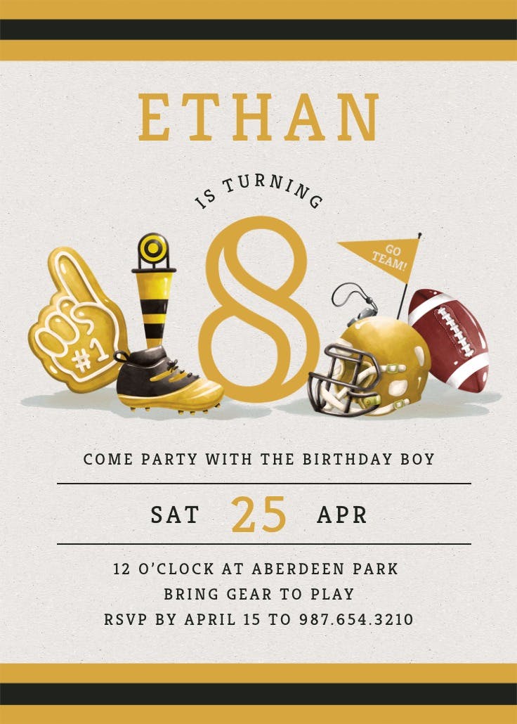 Gear Up - Party Invitation Template (Free) | Greetings Island