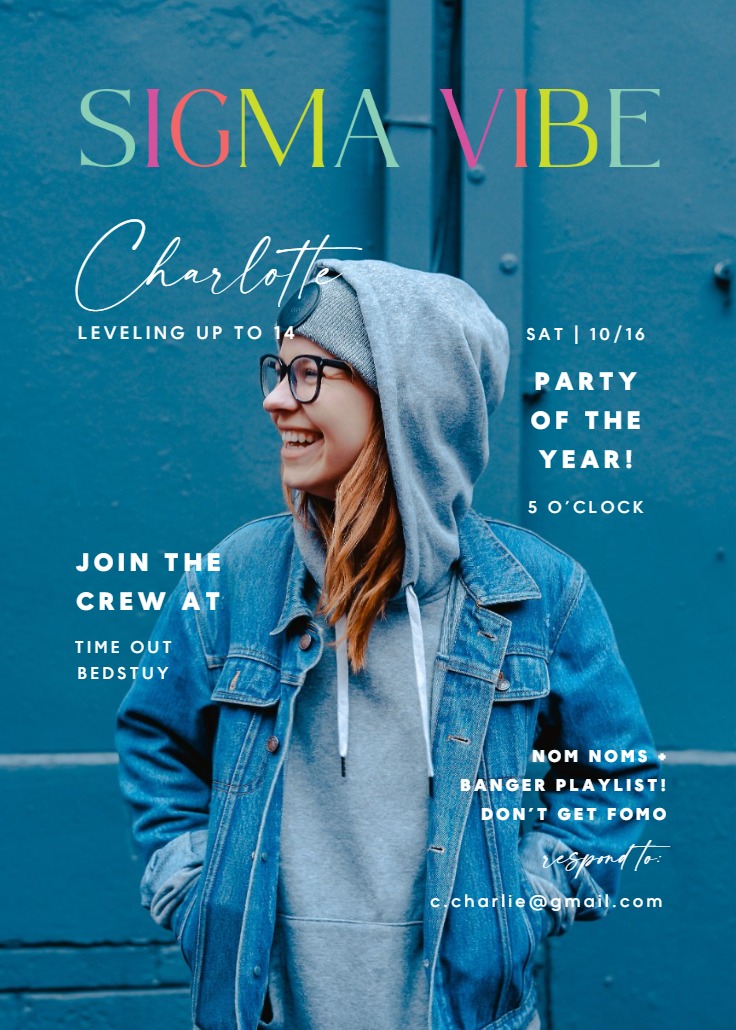 Gen Alpha Magazine - Party Invitation Template (Free) | Greetings Island