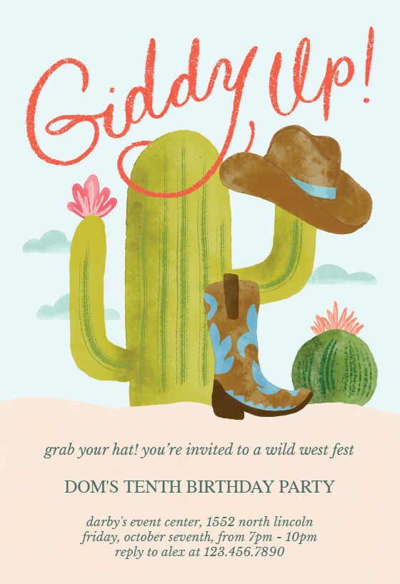 Birthday Invitation Template (Free) | Greetings Island