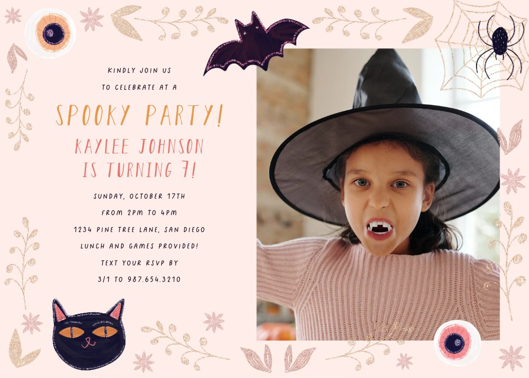 Sweet spooky - Birthday Invitation Template | Greetings Island
