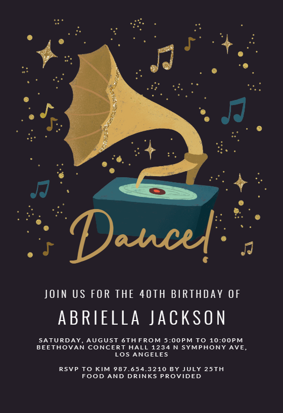 Sing - Birthday Invitation Template (Free) | Greetings Island