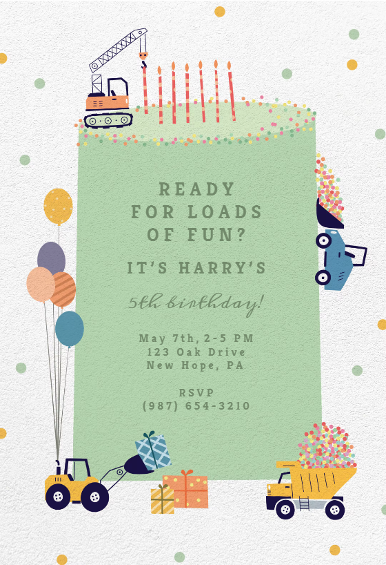 Loads Of Fun - Birthday Invitation Template | Greetings Island