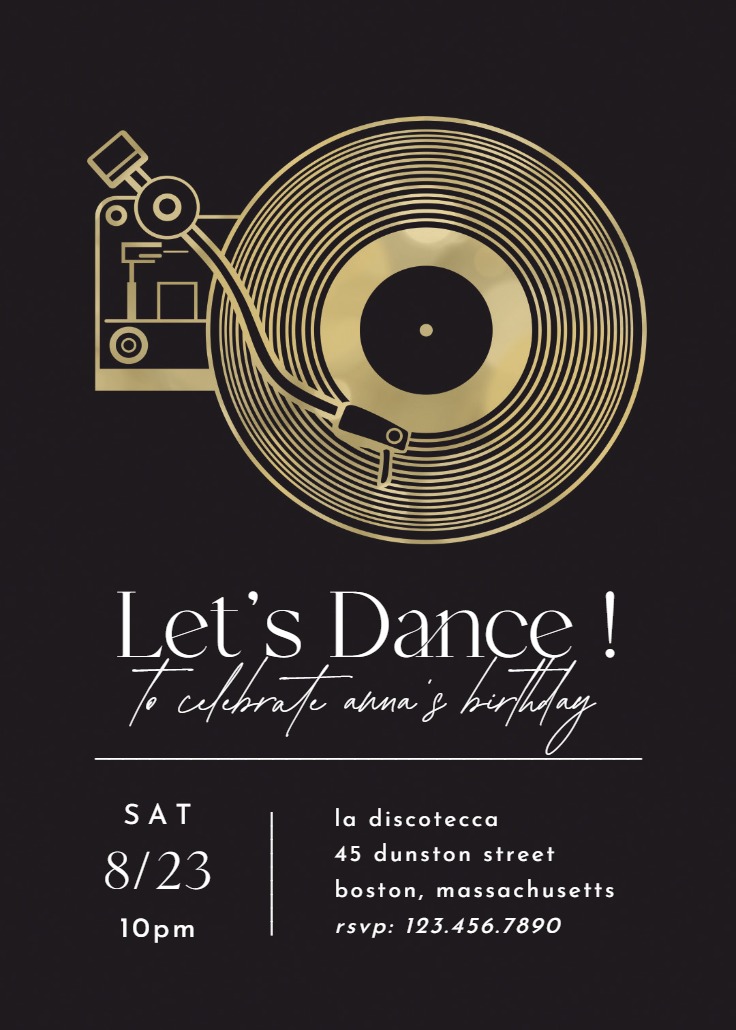 Rock Music Party - Invitación De Cumpleaños (Gratis) | Greetings Island