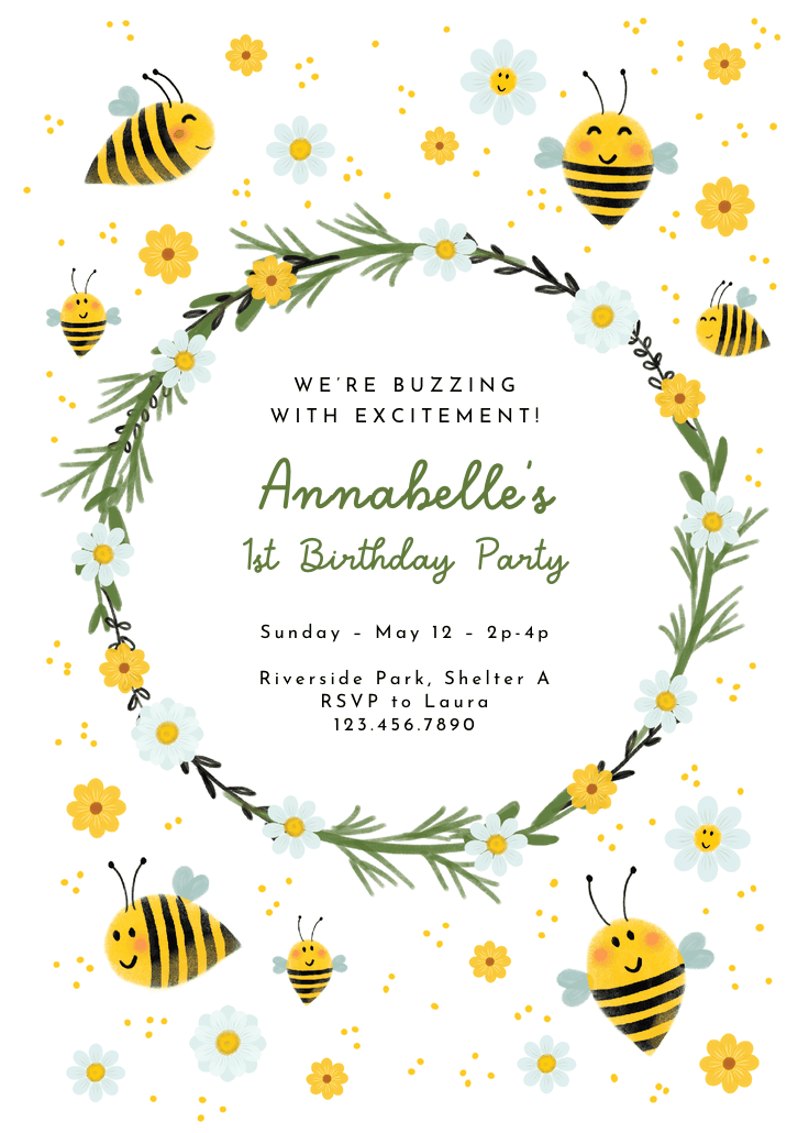 Nectar Collector - Invitación De Cumpleaños (Gratis) | Greetings Island