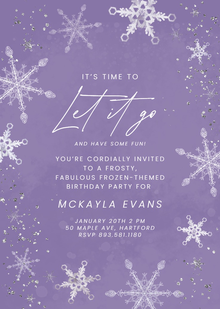 Winter Wonderland - Birthday Invitation Template (Free) | Greetings Island