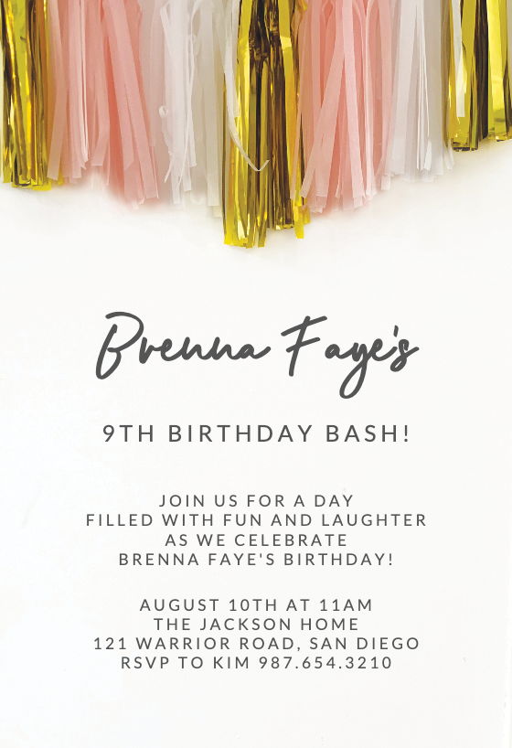 Party neutrals - Birthday Invitation Template (Free) | Greetings Island