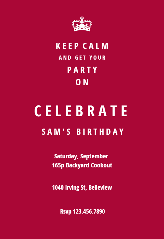 Party Prep - Birthday Invitation Template (Free) | Greetings Island