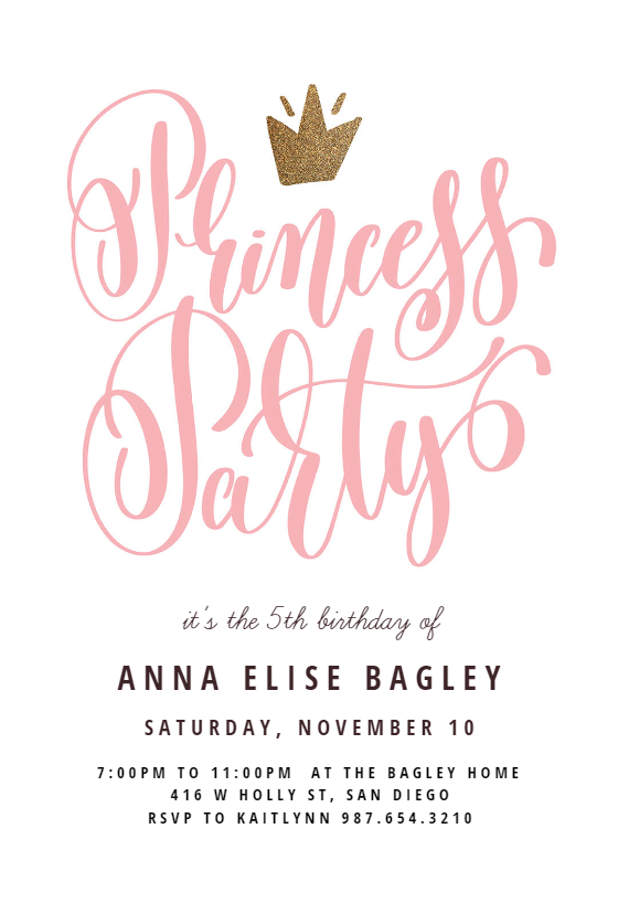 Royal Highness - Birthday Invitation Template (Free) | Greetings Island