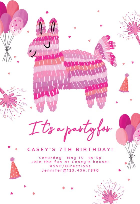 Punch Pop - Birthday Invitation Template | Greetings Island