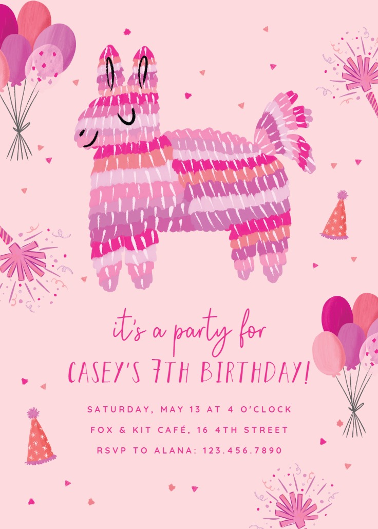 Punch Pop - Birthday Invitation Template | Greetings Island