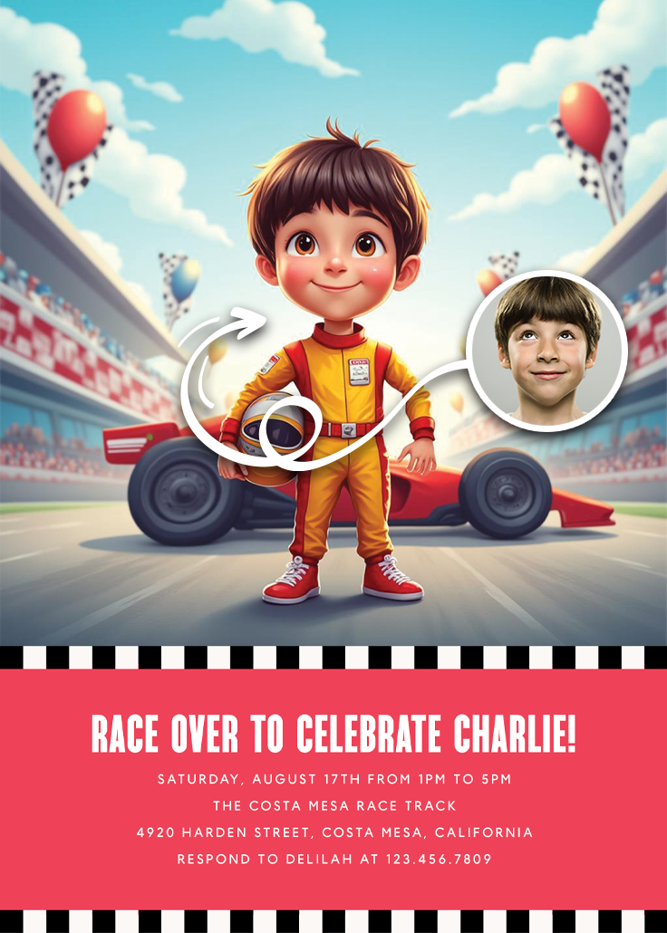 Cars Free Online Party Invitation Templates | Greetings Island