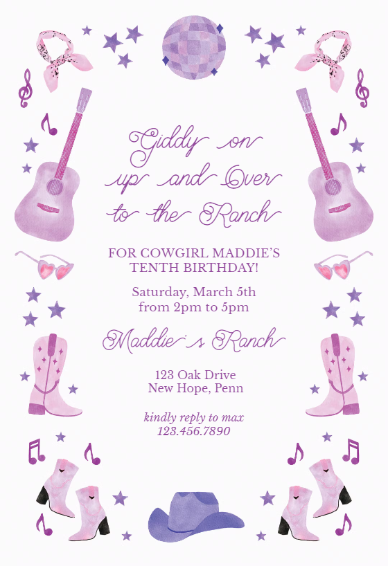Ranch Birthday - Birthday Invitation Template (Free) | Greetings Island