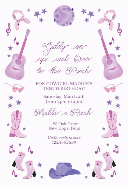 Ranch Birthday - Invitation Template (Free) | Greetings Island