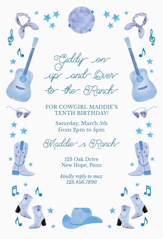 Ranch Birthday - Birthday Invitation Template (Free) | Greetings Island