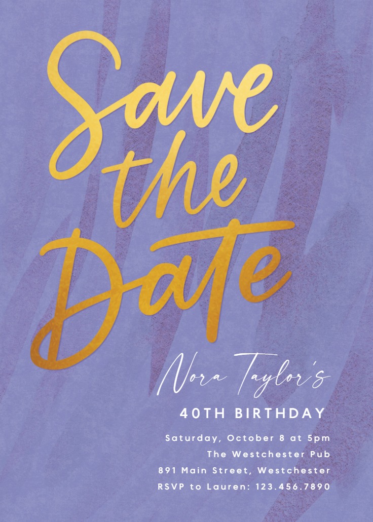 Shining Script - Birthday Invitation Template | Greetings Island