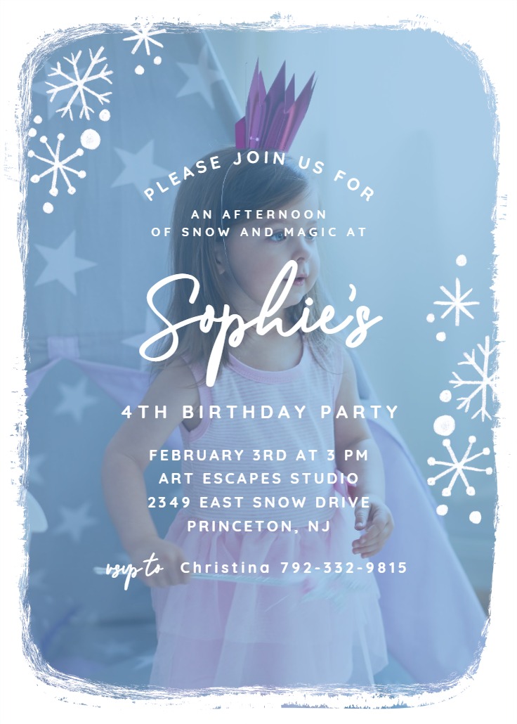 Snowman Clipart photo - Birthday Invitation Template (Free) | Greetings ...