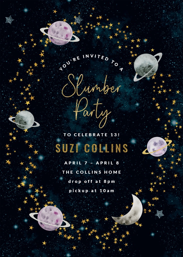 Space Party Invitation Templates (Free) | Greetings Island