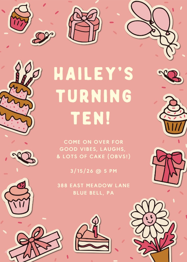 Stickers Galore Photo - Birthday Invitation Template (Free) | Greetings ...