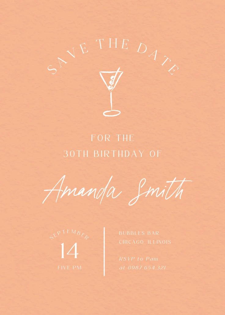 Structured Typography - Birthday Invitation Template (Free) | Greetings ...