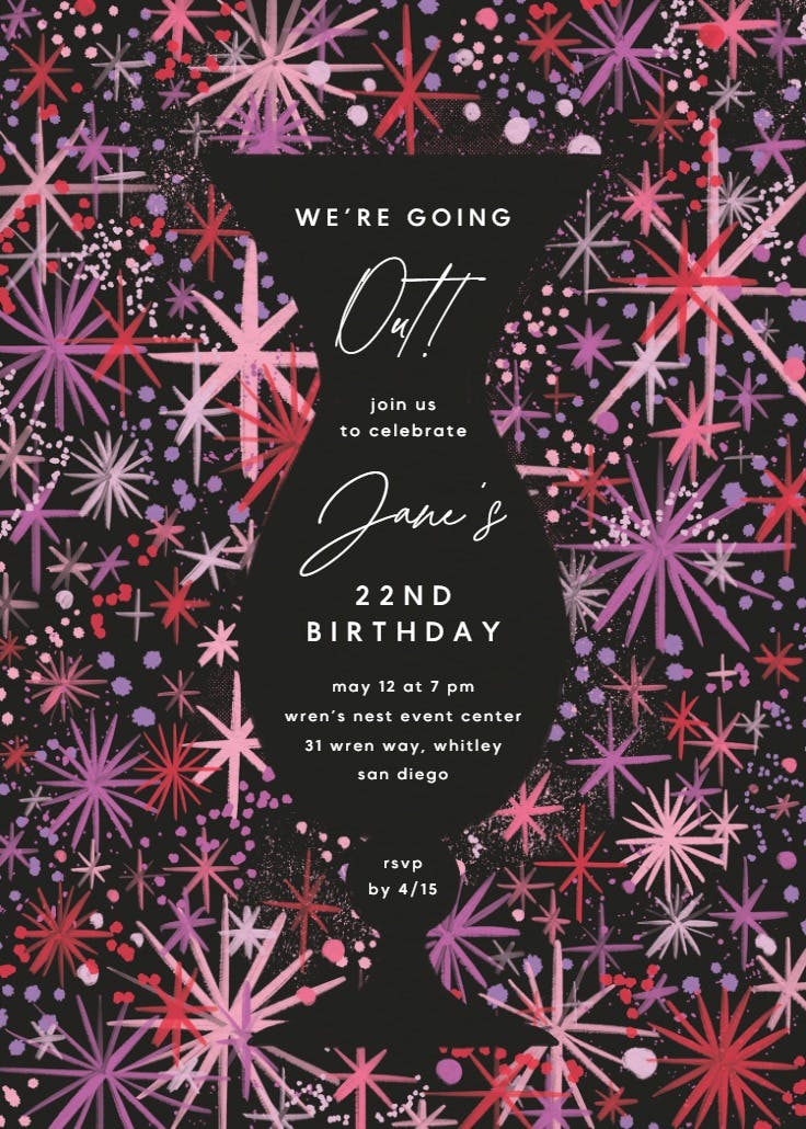 We're going out tonight - Birthday Invitation Template (Free ...