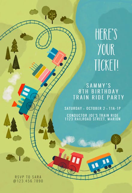 Kids Birthday Invitation Templates (Free) | Greetings Island