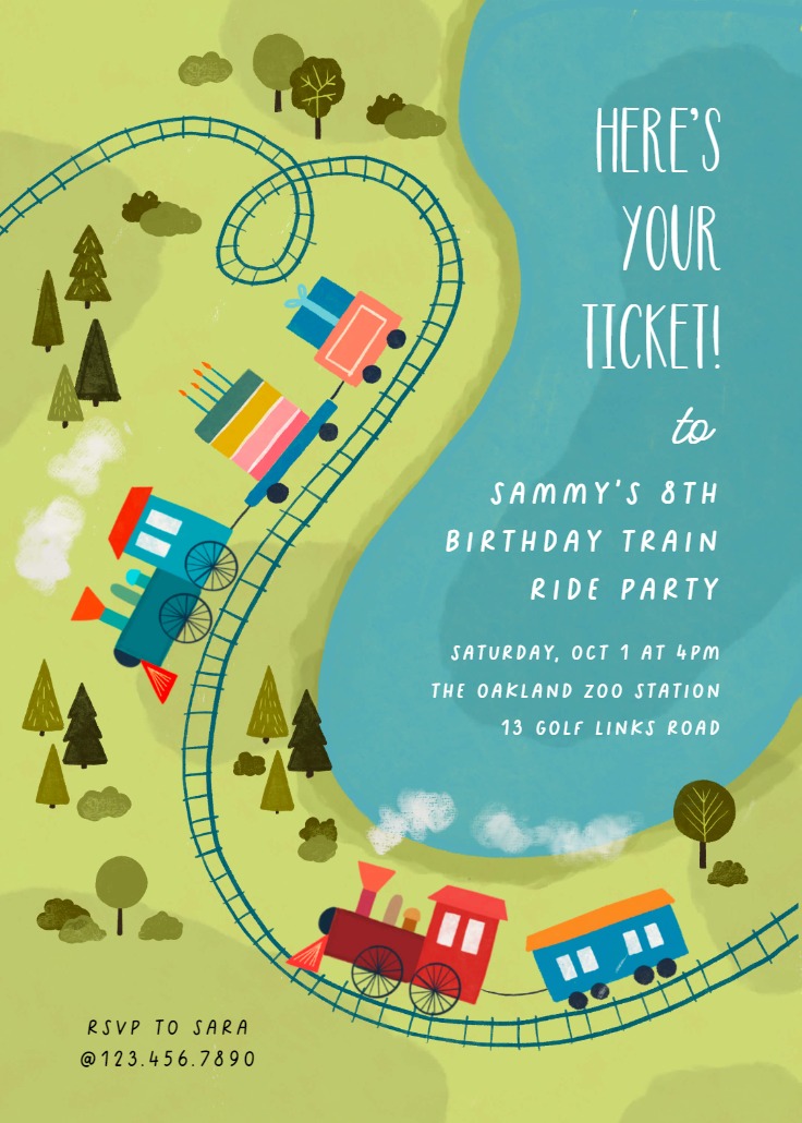 Your ticket - Birthday Invitation Template | Greetings Island
