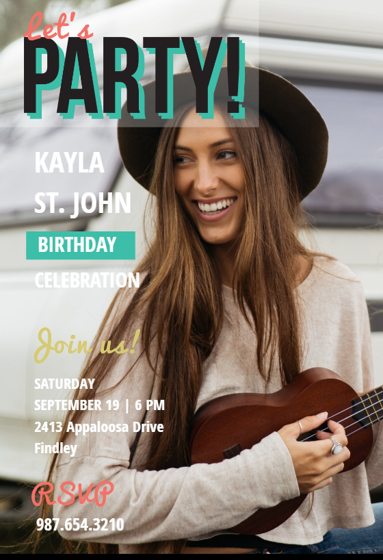 The Party Issue Magazine Cover - Birthday Invitation Template (Free ...