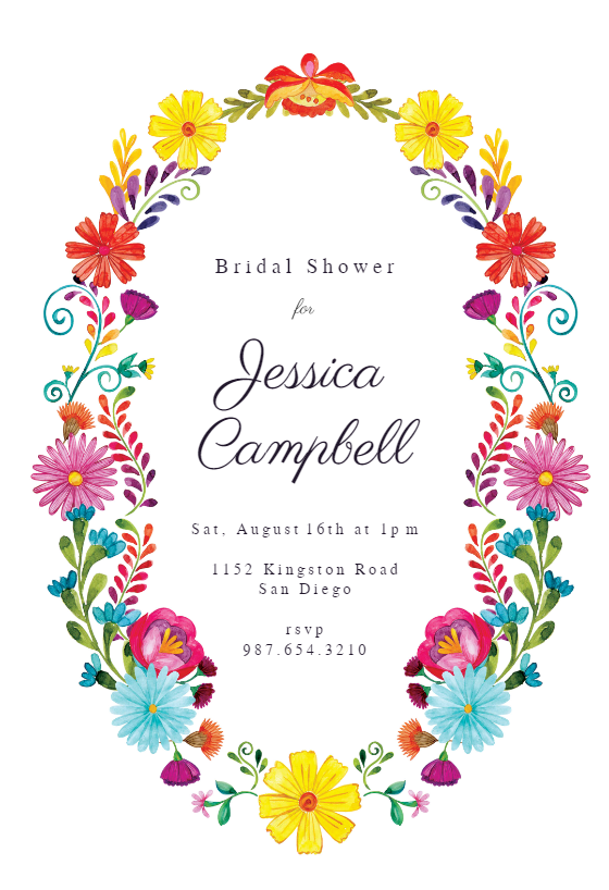 Fiesta Party - Bridal Shower Invitation Template (Free) | Greetings Island