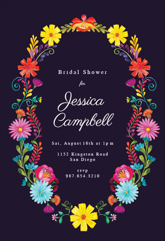 Fiesta Party - Bridal Shower Invitation Template (Free) | Greetings Island