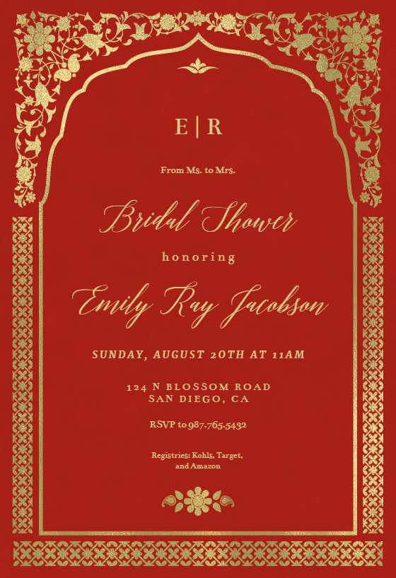 Rose Gold Glitter - Invitación De Cumpleaños | Greetings Island