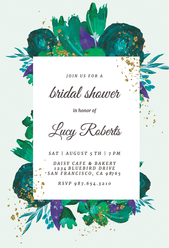 Lovely Loop - Bridal Shower Invitation Template (Free) | Greetings Island