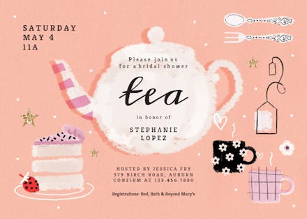 High Tea Invitation Wording
