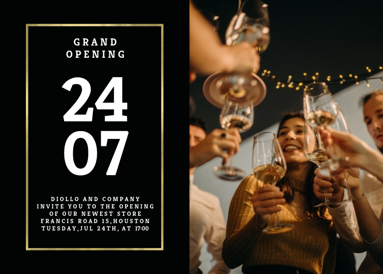 Big Date - Grand Opening Invitation Template (Free) | Greetings Island