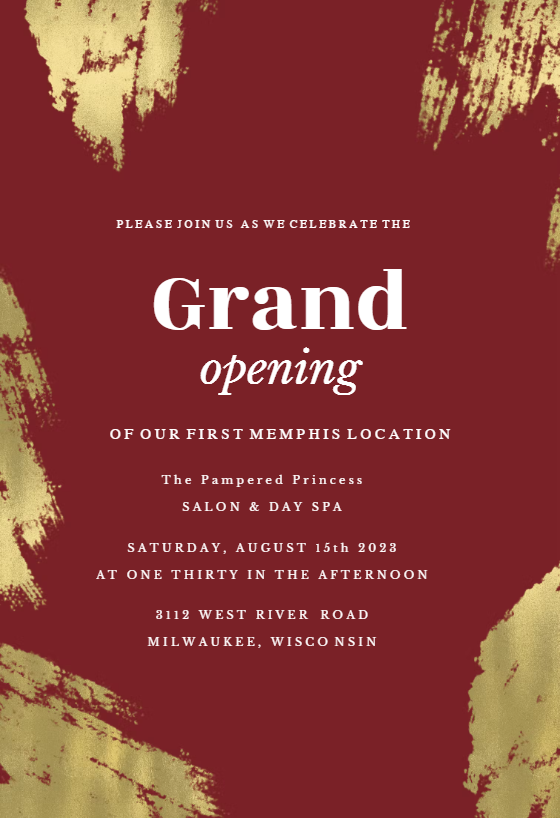 Elegant Opening - Grand Opening Invitation Template (Free) | Greetings ...