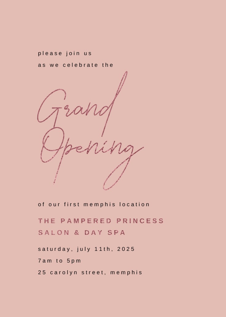 Calligraphy names - Grand Opening Invitation Template (Free ...