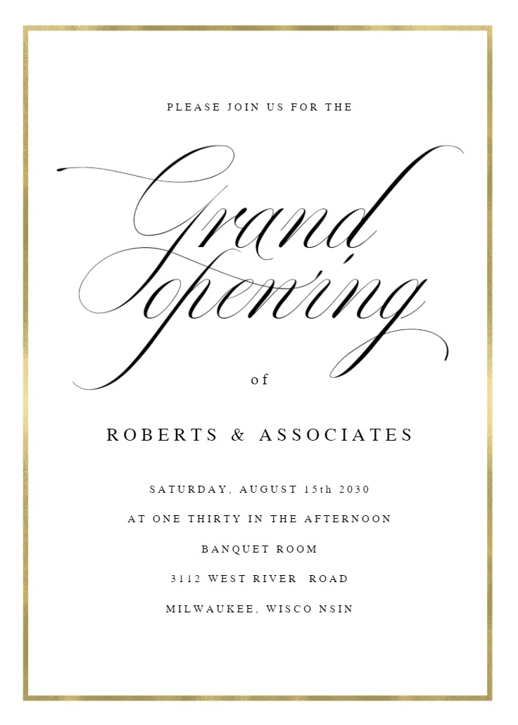 Elegant opening - Grand Opening Invitation Template (Free) | Greetings ...