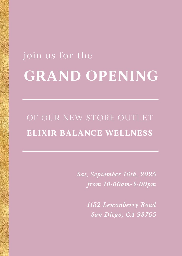 Finally Open! - Grand Opening Invitation Template (Free) | Greetings Island