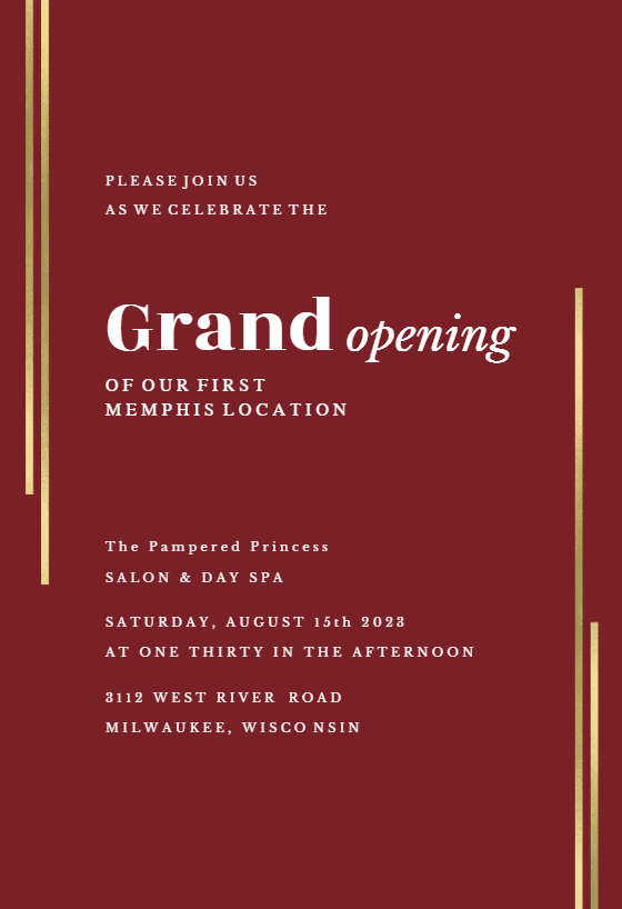 Elegant opening - Grand Opening Invitation Template (Free) | Greetings ...