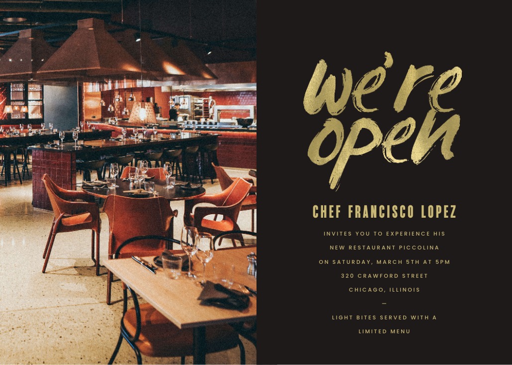 Were open - Grand Opening Invitation Template (Free) | Greetings Island