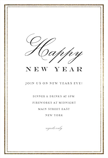 New Year's Eve Invitation Templates (Free) | Greetings Island