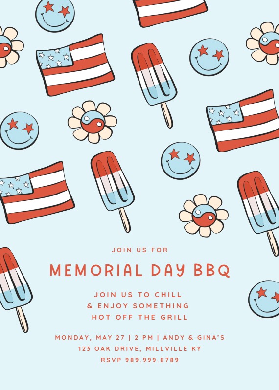 Patriotic Party - Holidays Invitation Template (Free) | Greetings Island