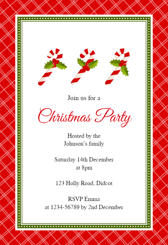Christmas Party - Christmas Invitation Template | Greetings Island